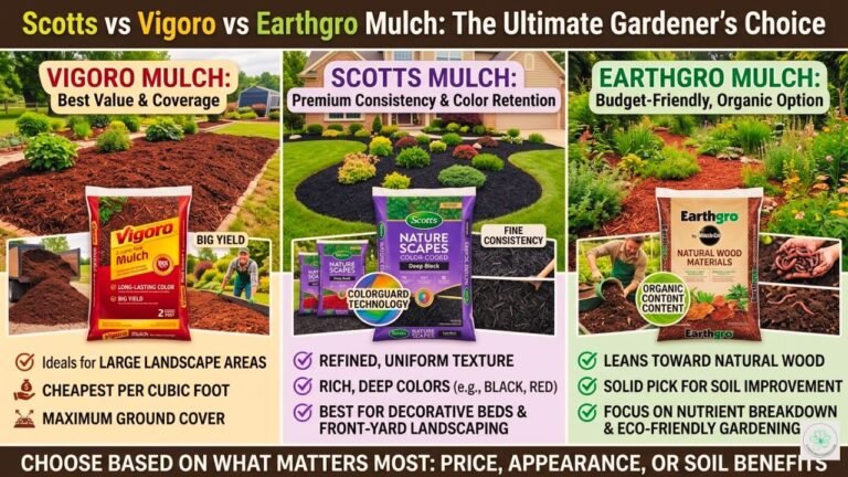Scotts vs Vigoro mulch? Full Mulch Comparison
